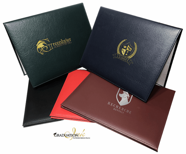 Red Padded Diploma Cover – Custom Logo Imprint