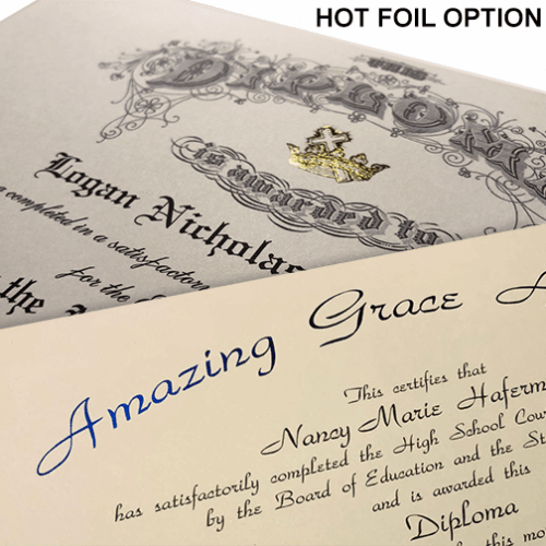 College Diploma Printing (Large Format) - Graduation Ink Diplomas