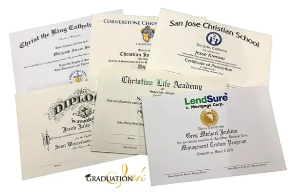 Middle School Diploma Printing - Graduation Ink Diplomas